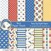 Spring Rain Digital Scrapbook Papers & Backgrounds With Rain Boots ...