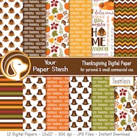 14 Fall Thanksgiving Clipart | Autumn Harvest | Printable Watercolor ...