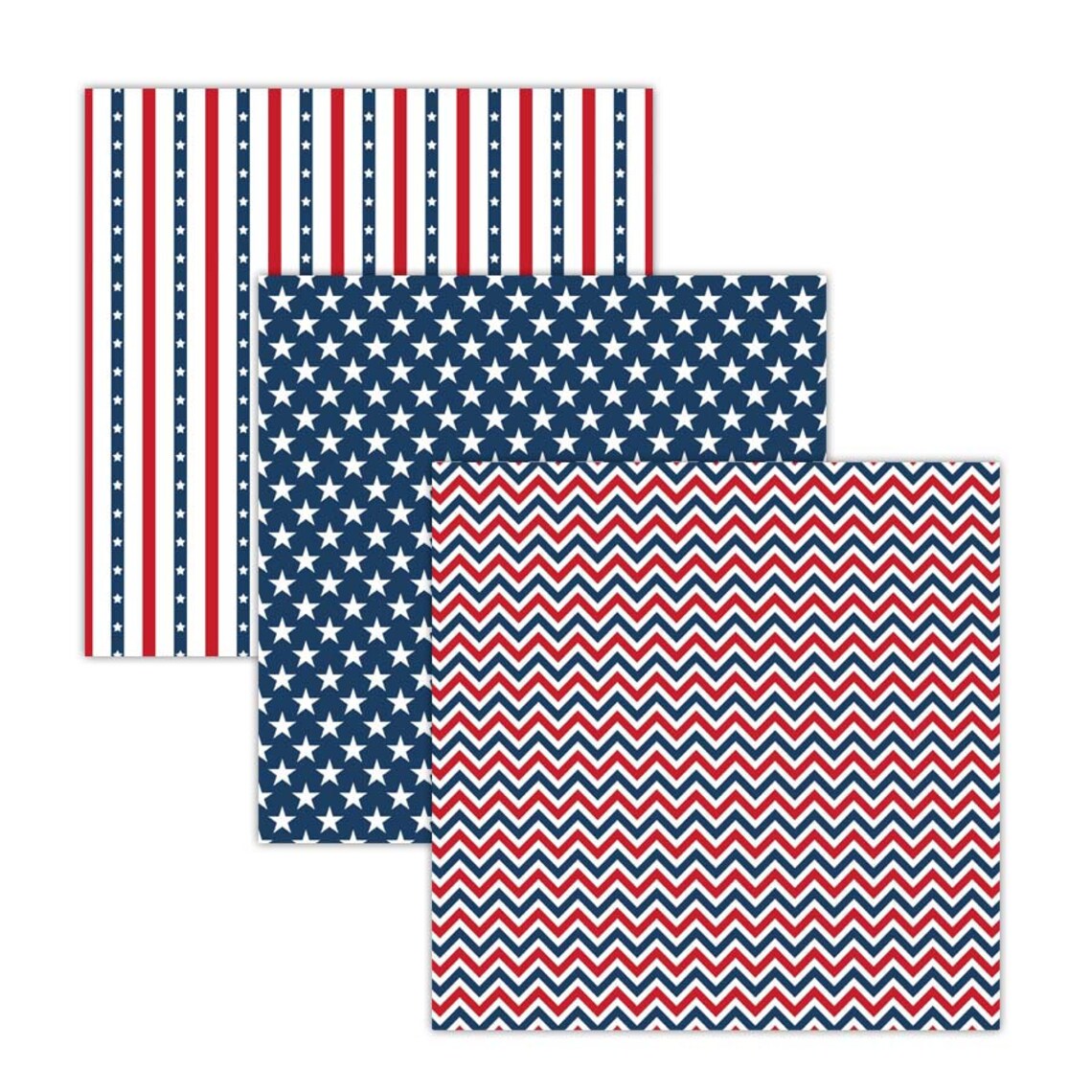 4th of July Digital Paper Pack Stars & Stripes Backgrounds - Etsy