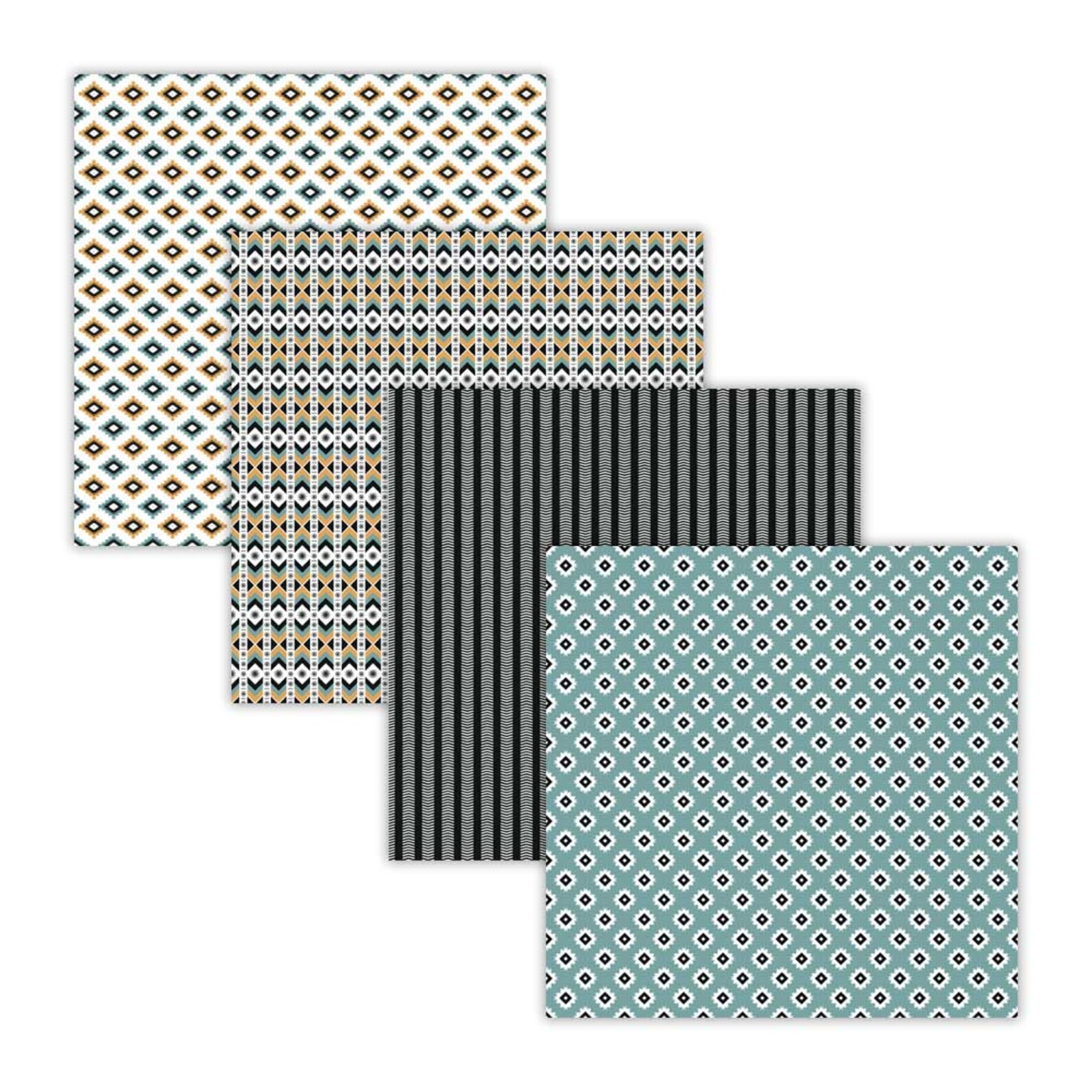 Aztec Digital Paper Pack 12x12, Masculine Tribal Scrapbook Backgrounds ...