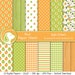 Fruit Themed Digital Paper With Apples, Summer Digital Scrapbook Papers ...