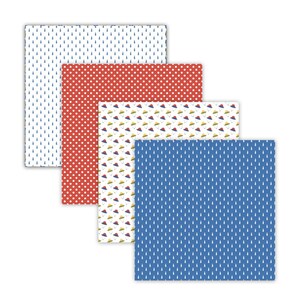 Spring Rain Digital Scrapbook Papers & Backgrounds With Rain Boots ...