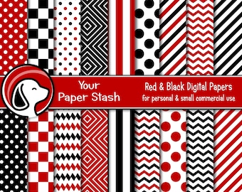 Black & White Digital Paper Pack With Stripes Damask Chevrons - Etsy