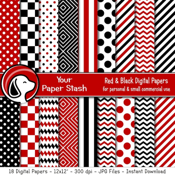 Red Scrapbook Paper Patterns