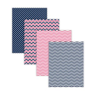 8.5x11" Nautical Theme Digital Scrapbook Papers, Pink & Blue Gender ...