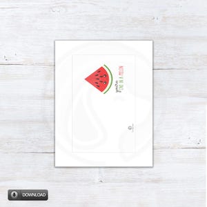 You're One in A Melon Printable Card, Teacher Appreciation Week Blank ...