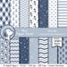 Snowman Digital Scrapbook Paper Backgrounds W/ Snowflakes Stripes ...