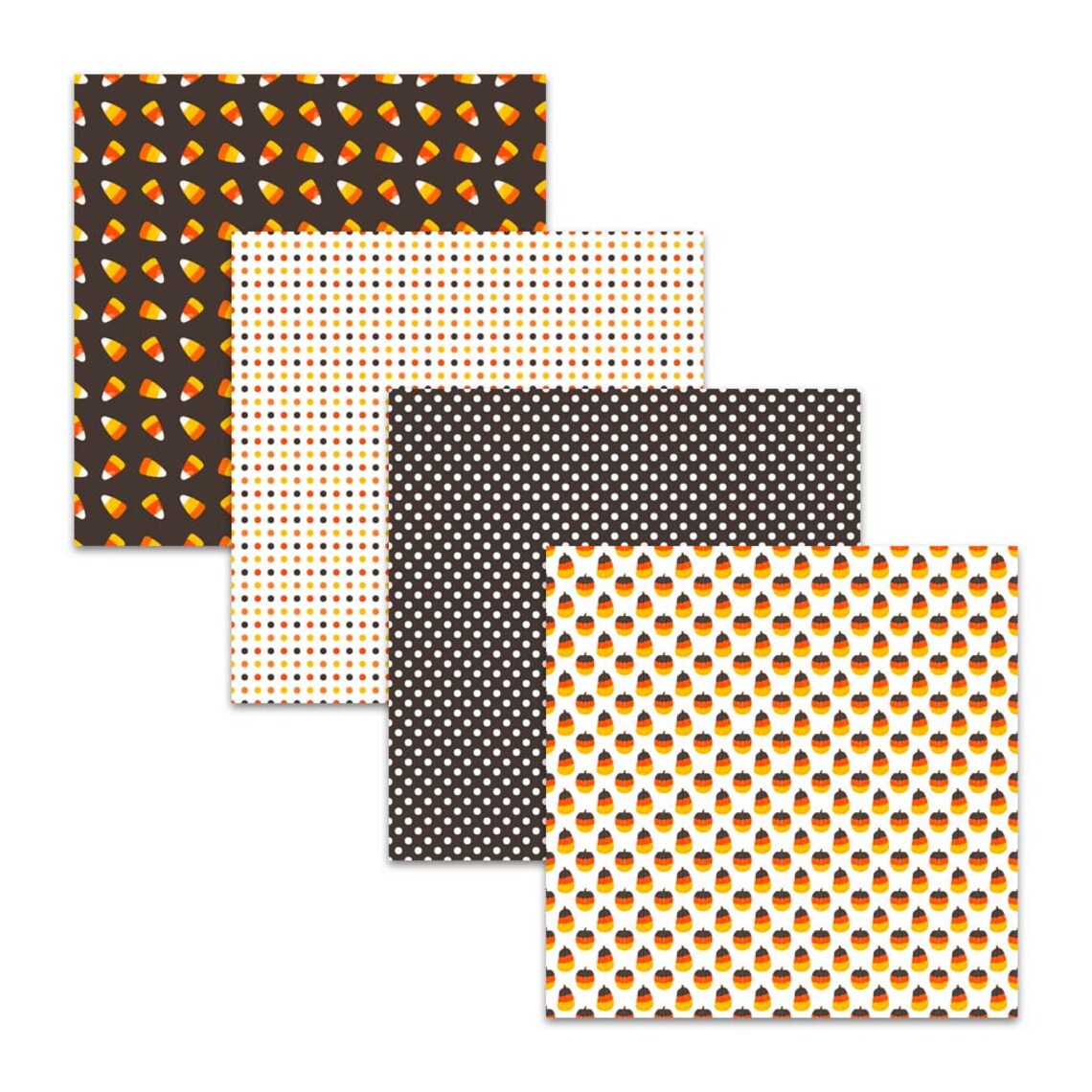 Halloween Candy Corn Digital Scrapbook Papers, Fall Candy Corn Digital ...