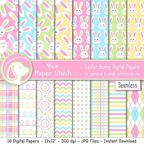 Easter Digital Paper - Etsy
