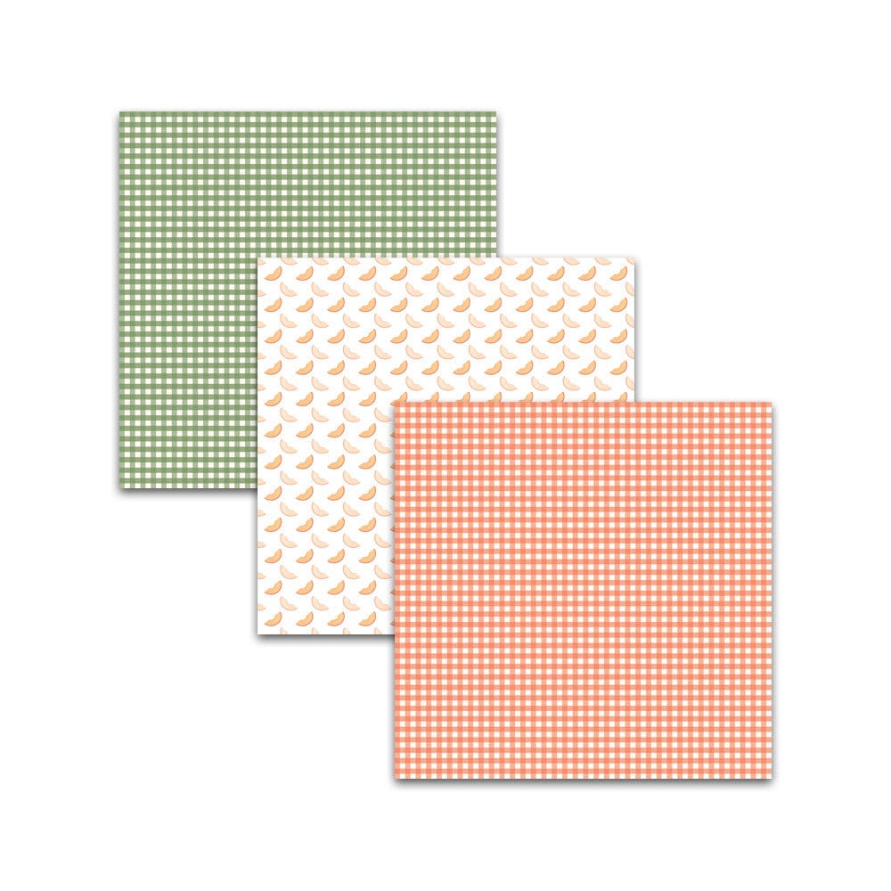 Just Peachy Peach Digital Paper Pack Peach Fruit Scrapbook | Etsy