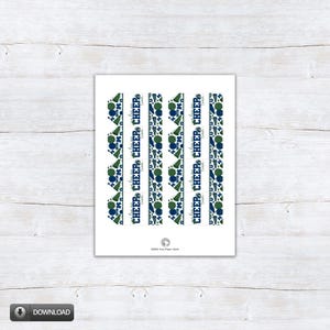 Cheerleading Printable Gift Tags in Navy Blue and Forest Green, Cheer ...