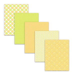 8.5x11" Lemon Lime Digital Paper Pack, Summer Scrapbooking Pages ...