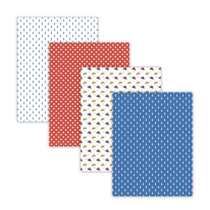 8.5x11" Spring Rainy Days Digital Paper Pack With Umbrellas Rain Boots ...