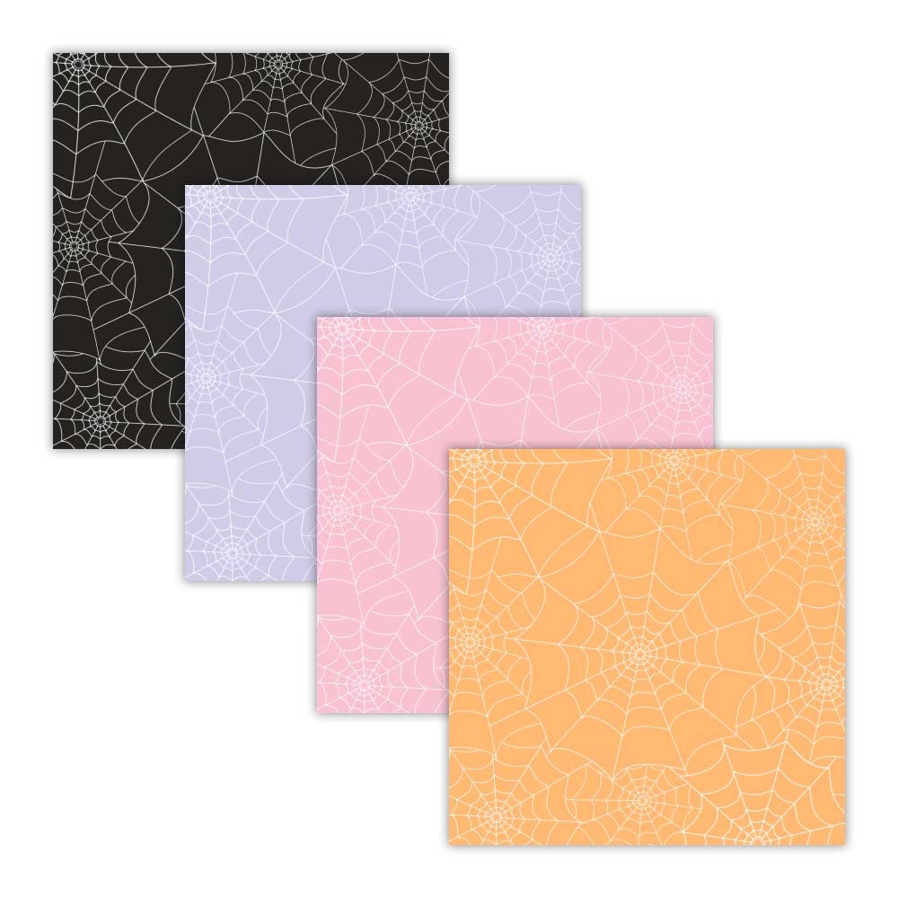 Halloween Spider Web Digital Paper Pack, Pink Lavender Backgrounds for ...