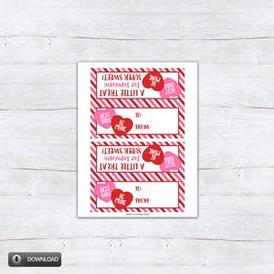 Conversation Hearts Valentine's Day Candy Bag Toppers for Classroom ...