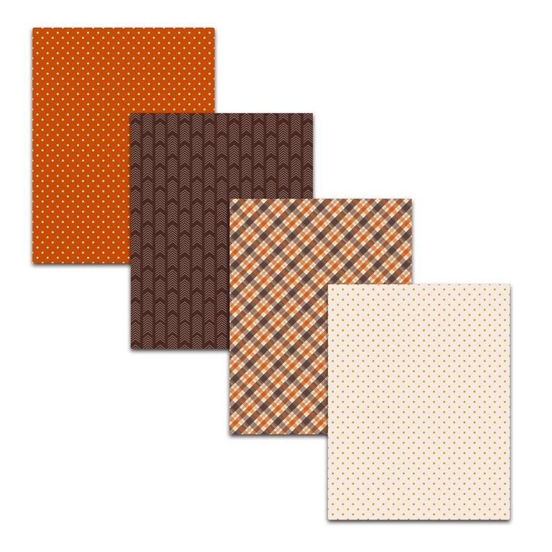 8.5x11 Autumn Fall Digital Paper Pack Pumpkin Spice - Etsy