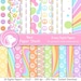 8.5x11 Birthday Digital Scrapbook Papers, Printable Birthday Paper ...