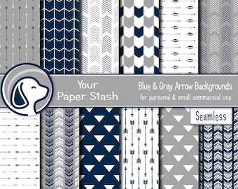 Digital Paper Navy | Etsy
