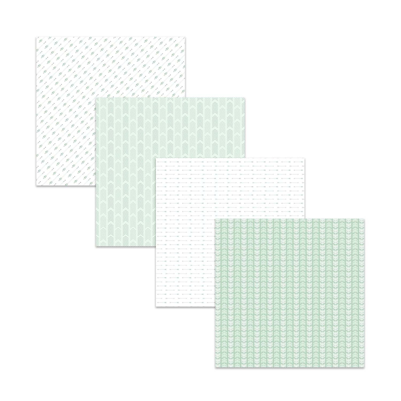 Mint Green Arrow & Tribal Digital Paper Pack for Spring | Etsy