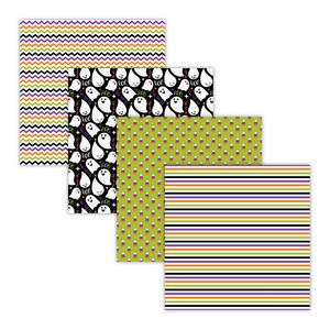 Halloween Digital Scrapbook Papers, Ghost and Candy Corn Digital ...