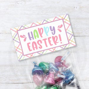 Happy Easter Candy Cookie Bag Toppers, Easter Candy Favor Bag Toppers ...