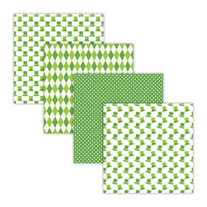 St. Patrick's Day Seamless Digital Scrapbook Papers, Leprechaun Hats ...