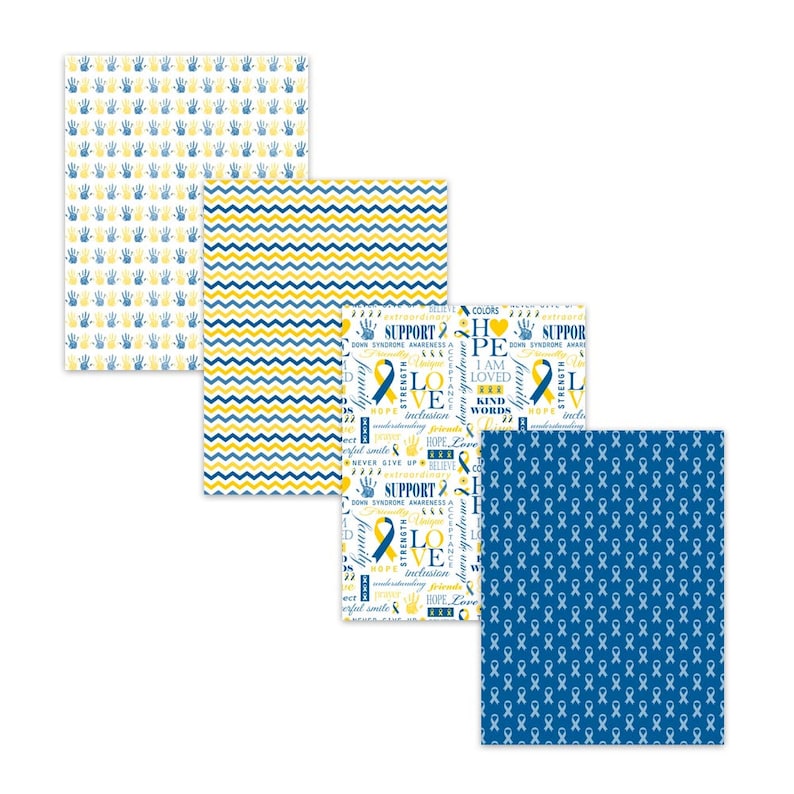 Printable Down Syndrome Awareness Digital Paper Pack, Awareness ...