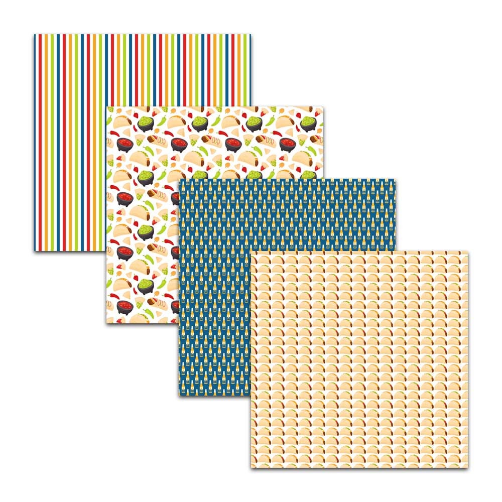 Taco Tuesday Digital Paper Pack Cinco De Mayo Mexican Taco - Etsy