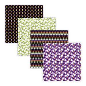Halloween Digital Scrapbook Papers, Ghost and Candy Corn Digital ...