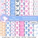 Baby Blue Digital Paper Pack for Baby Showers & Gender Reveal Parties ...