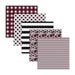 Seamless Cheerleading Digital Scrapbook Papers, Maroon Burgundy Cheer ...