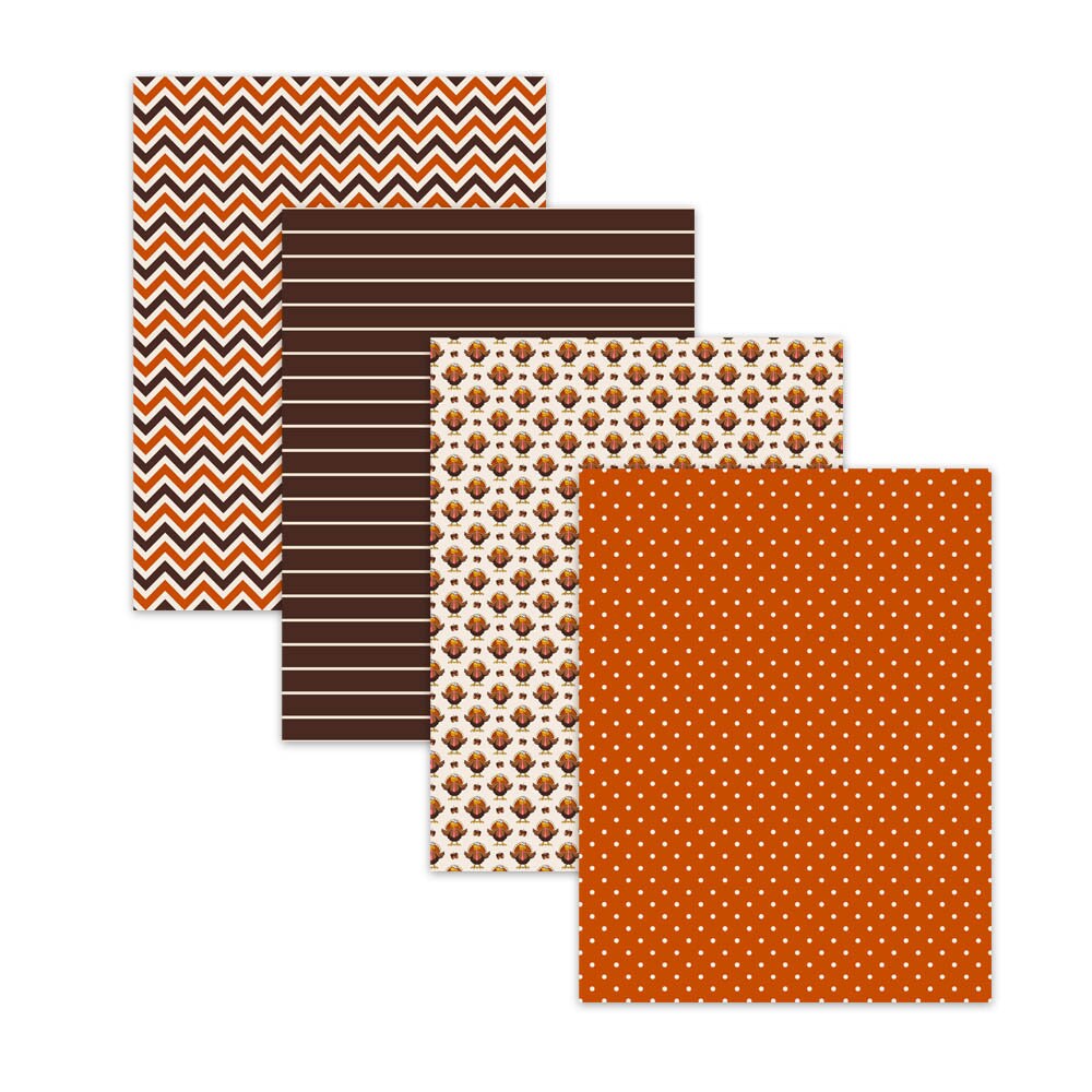 Thanksgiving Digital Scrapbook Paper Autumn Pumpkin Spice | Etsy