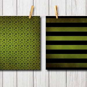 Spooky Halloween Digital Papers for Scrapbook Pages, Distressed ...