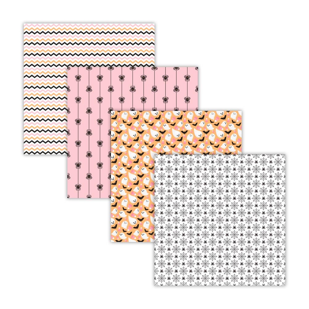 Halloween Ghost Digital Scrapbook Paper Pack Spider Web Ghost - Etsy