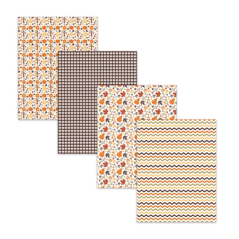 8.5x11 Autumn Digital Scrapbook Papers Halloween - Etsy