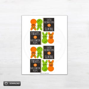 Printable Halloween Treat Bag Topper, Cute Pumpkin and Frankenstein ...