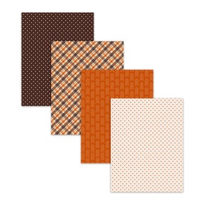 8.5x11" Autumn Fall Digital Paper Pack, Pumpkin Spice Fall Leaves ...