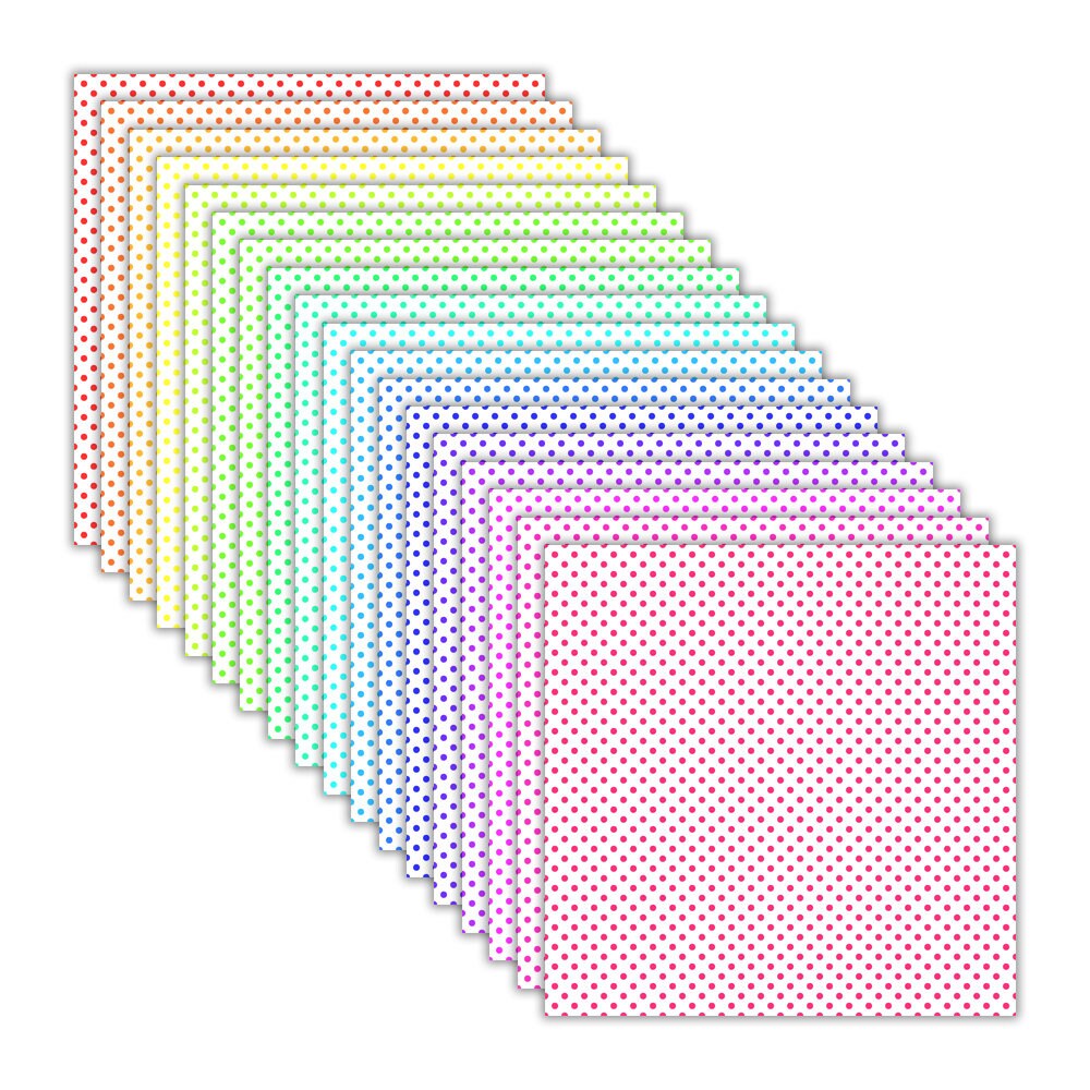 Rainbow Small Polka Dot Digital Paper Pack Spring Summer - Etsy