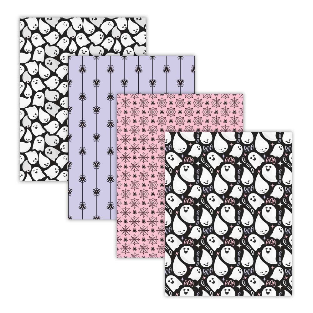 Printable Halloween Ghost Boo Digital Paper Pack Halloween - Etsy