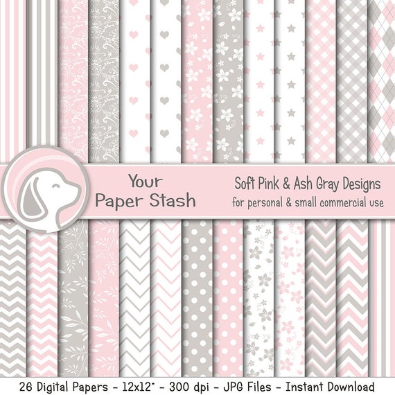 Pink And Gray Patterns