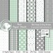 Mint Green & Gray Arrow Digital Paper Pack, Spring Arrow Tribal Digital ...