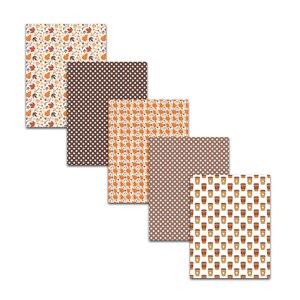 8.5x11 Fall Pumpkin Spice Digital Scrapbook Papers and Backgrounds ...