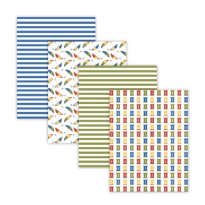 8.5x11" Spring Rainy Days Digital Paper Pack With Umbrellas Rain Boots ...