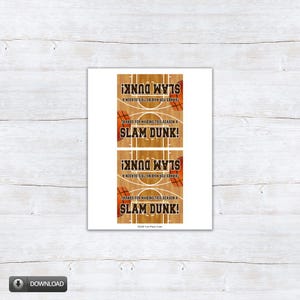 Printable Basketball Treat Bag Toppers, High School Kids Travel ...