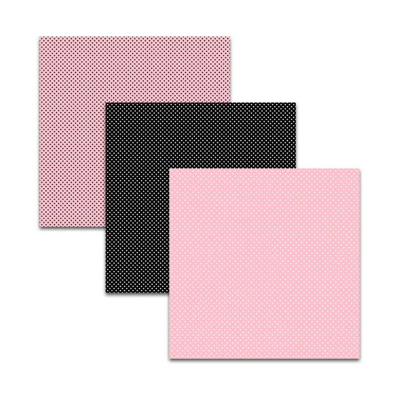 Pink & Black Valentine's Day Digital Papers, Pink Decorative Papers for ...