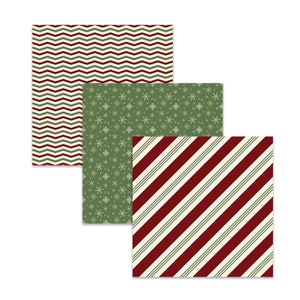 Christmas Digital Papers With Ornaments Gifts Santa & Other Traditional ...