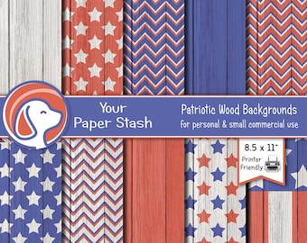 Patriotic Paper Pack | Etsy