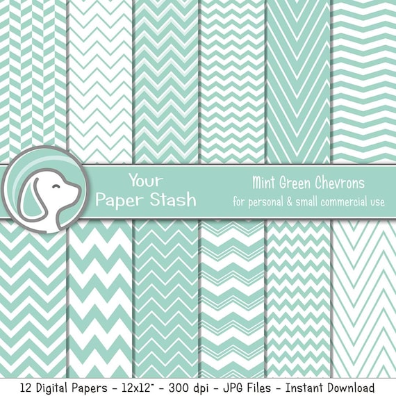 Mint Green Digital Paper Pack for Baby Showers Easter & Spring - Etsy