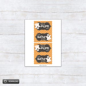 Halloween Ghost Poop Treat Bag Toppers, Halloween Candy Cookie Goody ...