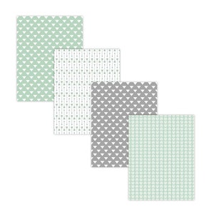 Mint Green & Gray Arrow Digital Paper Pack, Spring Arrow Tribal Digital ...